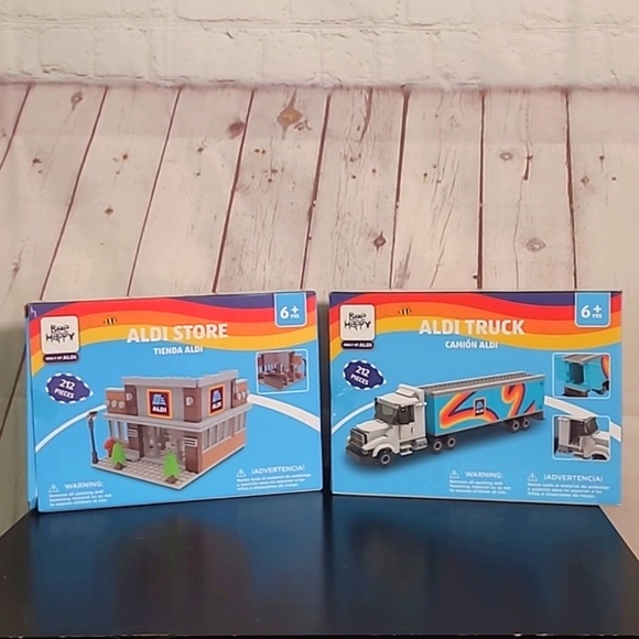 Aldi | Toys | 224 Aldi Bee Happy Store Semi Truck Lego Style Build Sets Kits New In Box | Poshmark